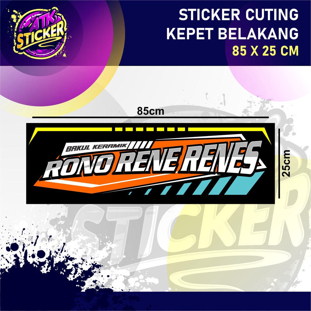 Jual Sticker Cuting Karpet Belakang Truk Stiker Kepet Karpet Belakang ...
