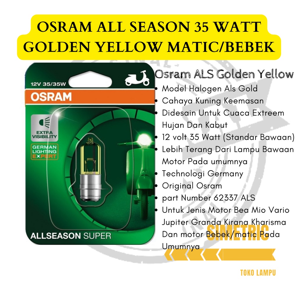 Jual Bohlam Motor Matic Bebek Beat Mio Vario Scoopy Old Grand Kharisma ...