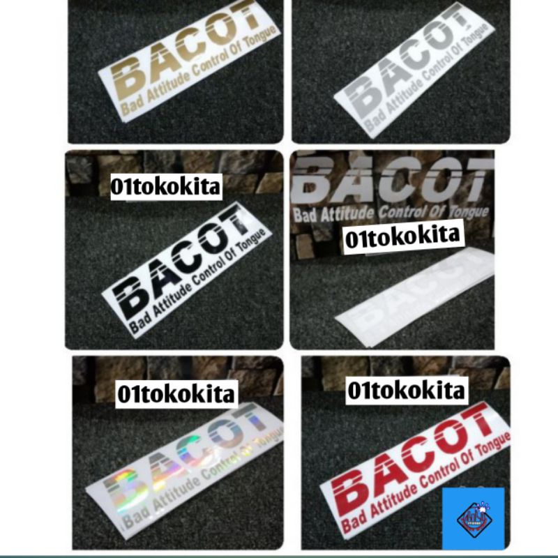 Jual Sticker cutting BACOT berkualitas dan bisa costum | Shopee Indonesia