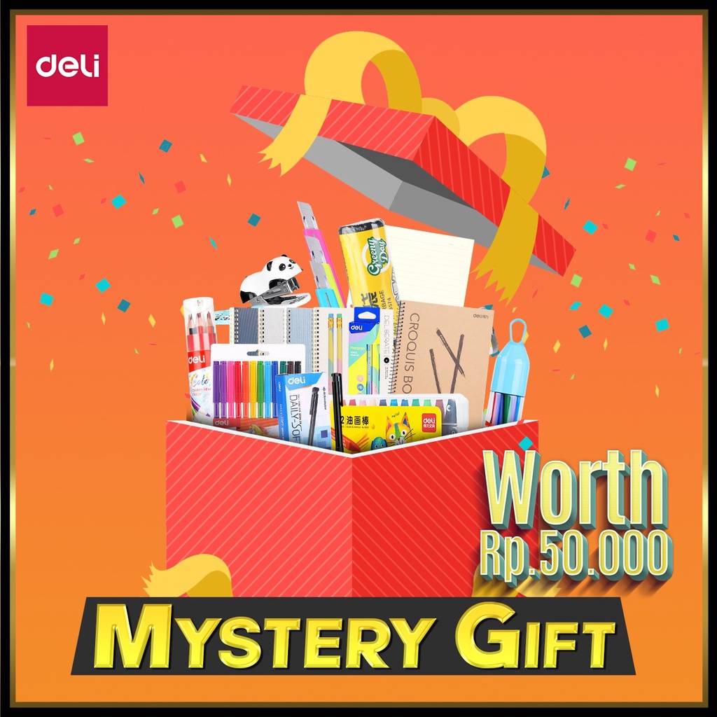 Jual [GIFT 10.10] Deli MYSTERY GIFT Promo Price / Hadiah Kejutan Random ...