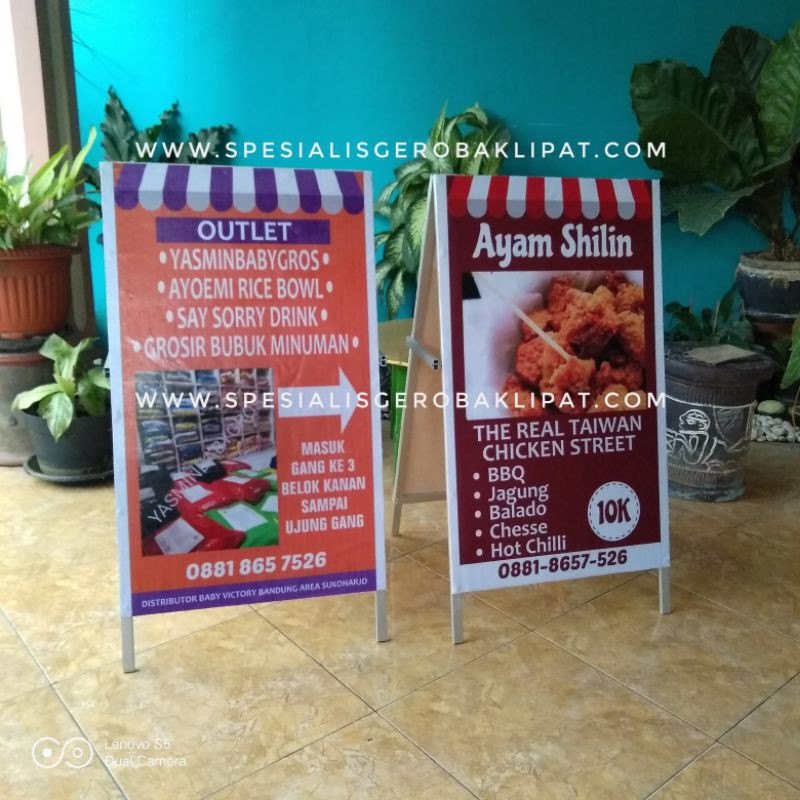 Jual standing banner segitiga | Shopee Indonesia