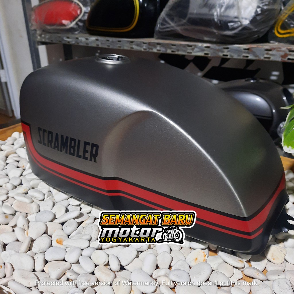 Jual TANGKI SCRAMBLER kualitas premium untuk thunder, scorpio, megapro ...