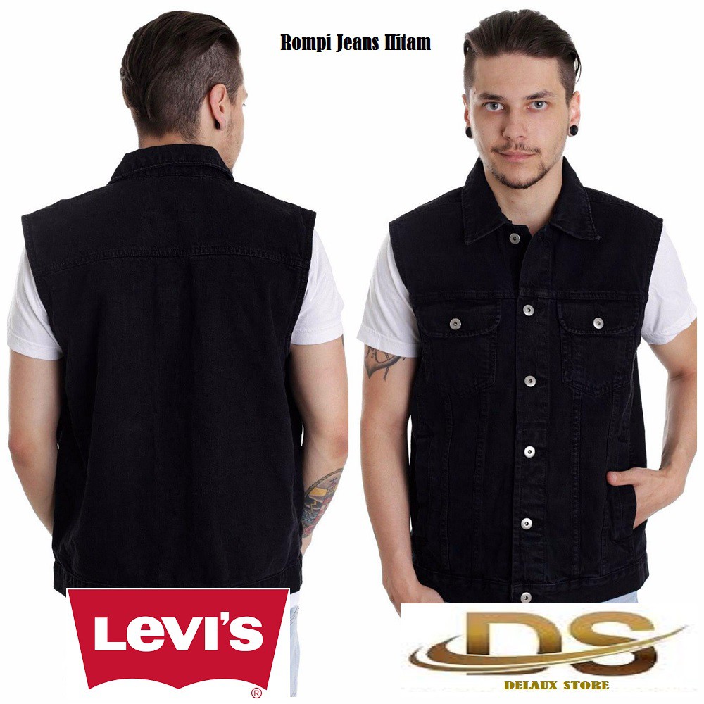 Jual ROMPI JEANS DENIM PRIA LEPIS HITAM GELAP DAN TRENDI | Shopee Indonesia
