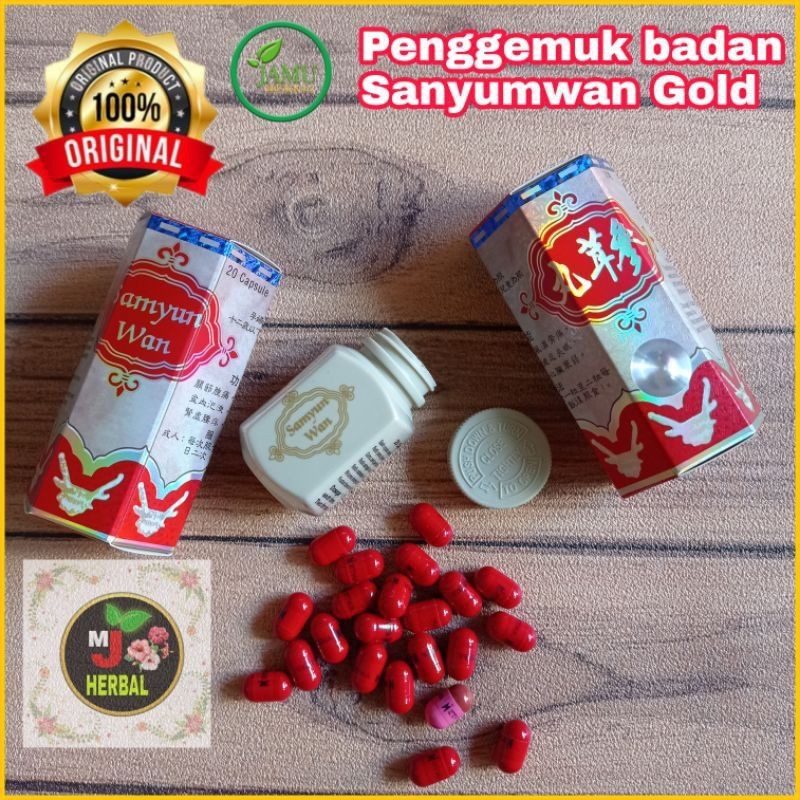 Jual obat gemuk badan sanyumwan san yum wan isi 20 kapsul | Shopee ...