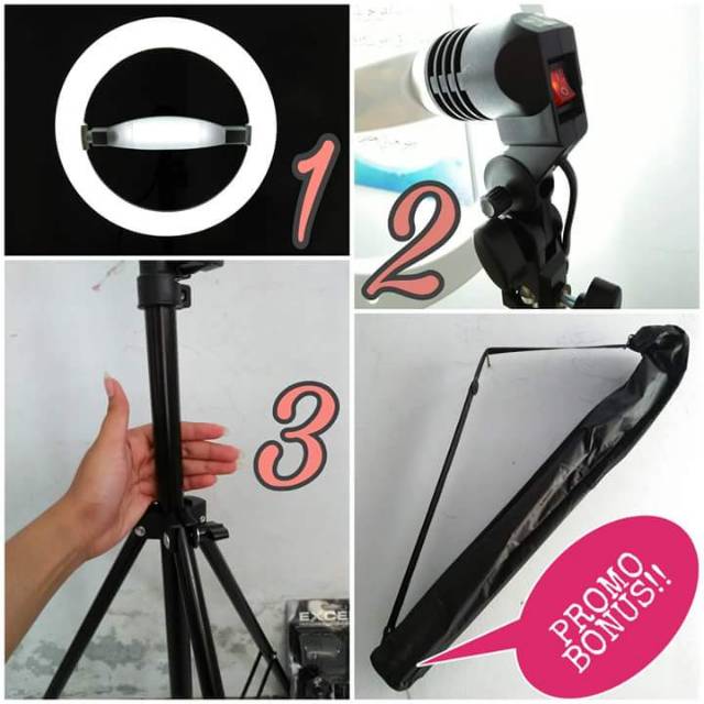 Jual Lampu ringlight 32cm (paket lengkap) | Shopee Indonesia