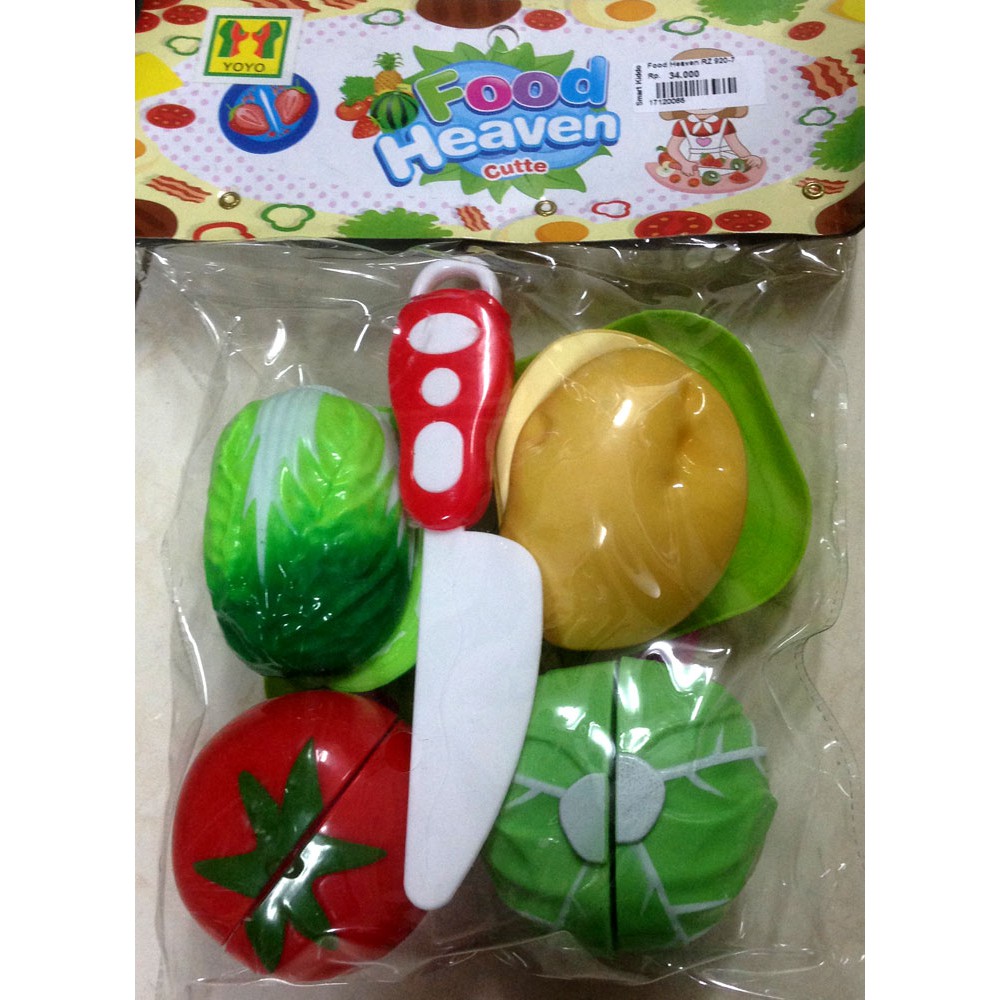 Jual Mainan Potong-Potong Buah / Sayur / Food Heaven 17120065 | Shopee ...
