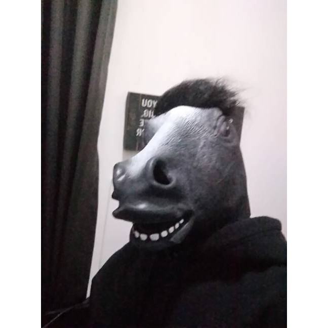 Jual topeng kuda masker unicorn horse mask latex premium karet latex ...