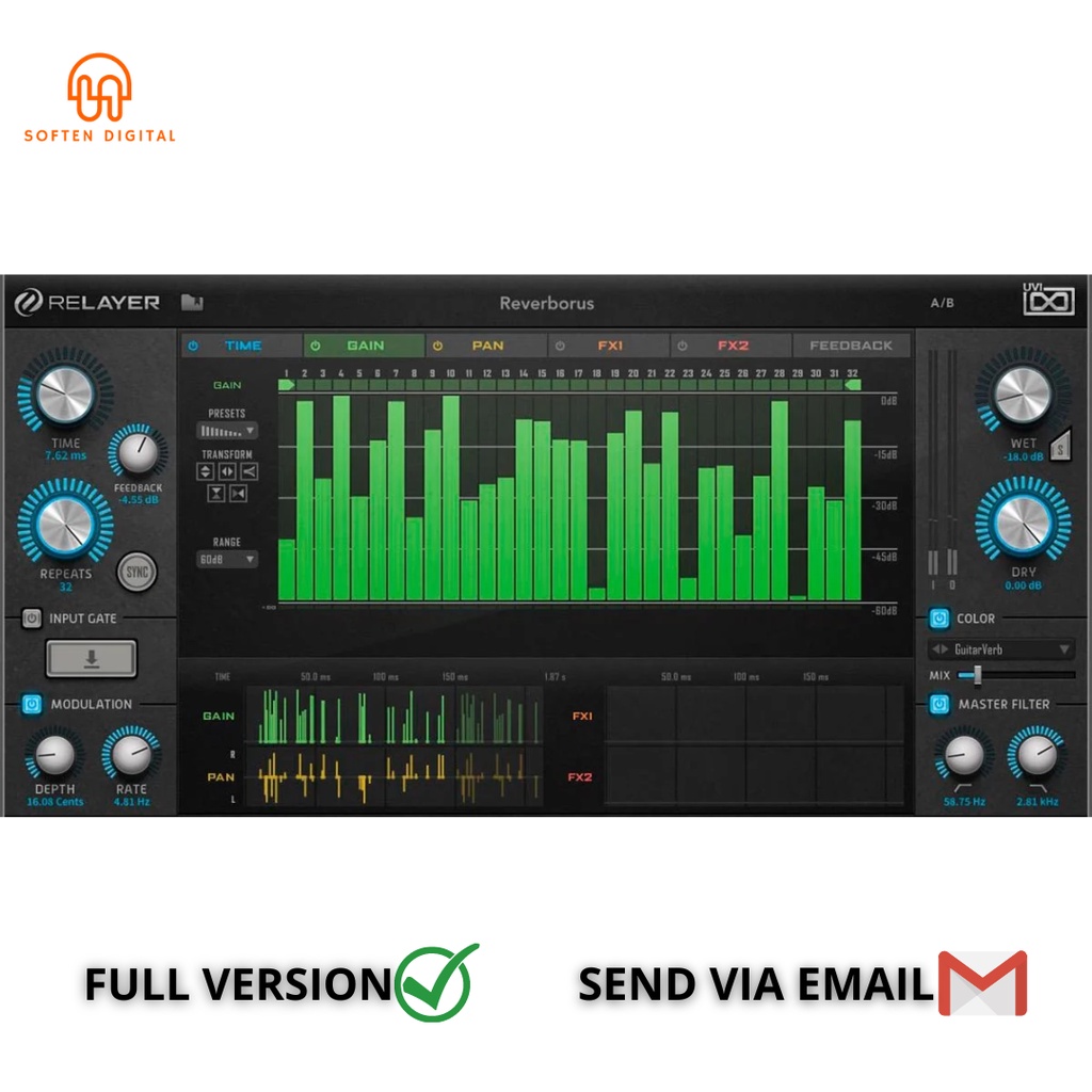 Jual UVI Relayer v1 VST Plugin Advanced creative engine housed in an intuitive interface ...