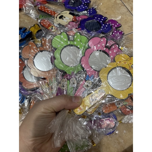 Jual kaca cermin mini gambar mini minie mouse karakter disney | Shopee ...