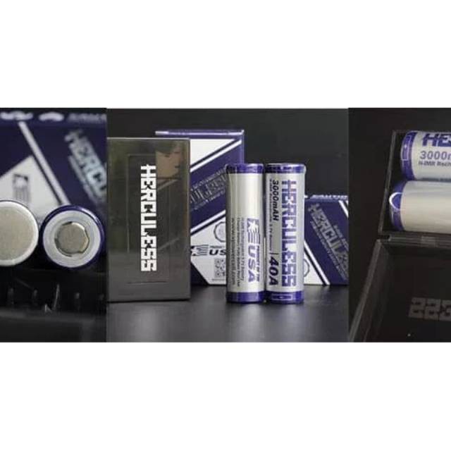 Jual AUTHENTIC ORIGINAL BATERAI VAPE HERCULES 18650 3000MAH 40A REAL ...