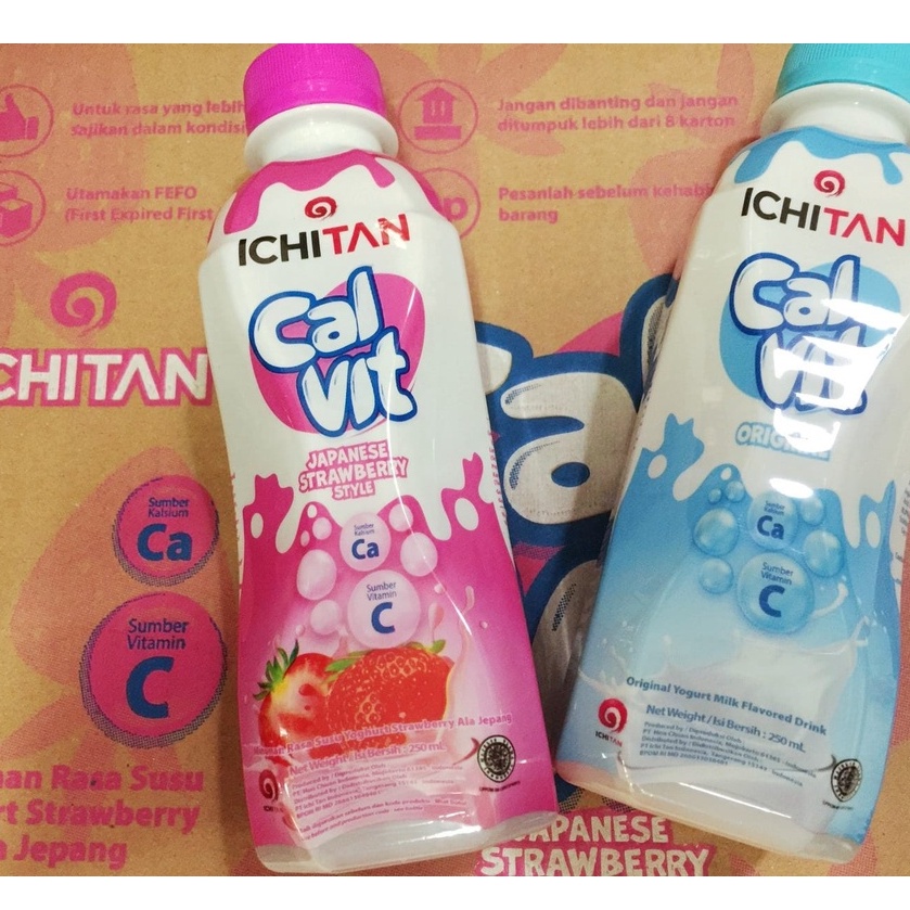 Jual ICHITAN Cal Vit - Minuman Rasa Susu Yoghurt Strawberry dan ...