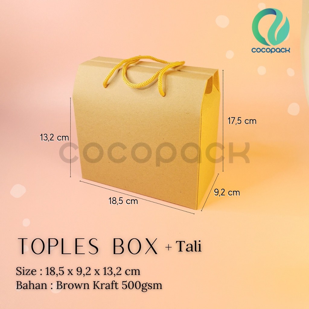 Jual Kraft Paper Box Multipurpose Gift Cake Souvenir Hampers Kotak ...