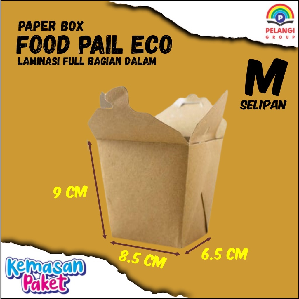 Jual FOOD PAIL RICE BOX M (MEDIUM) ECO / FOOD PAIL ECO UKURAN 8,5 cm x ...