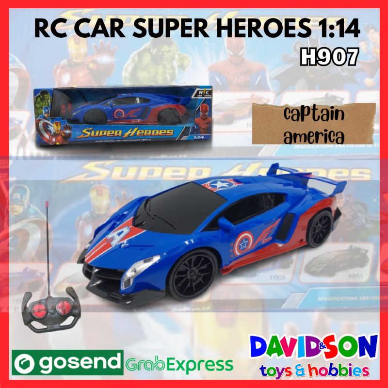 Jual RC CAR H907 CAPTAIN AMERICA / REMOTE CONTROL MOBIL SUPERHEROES 1: ...