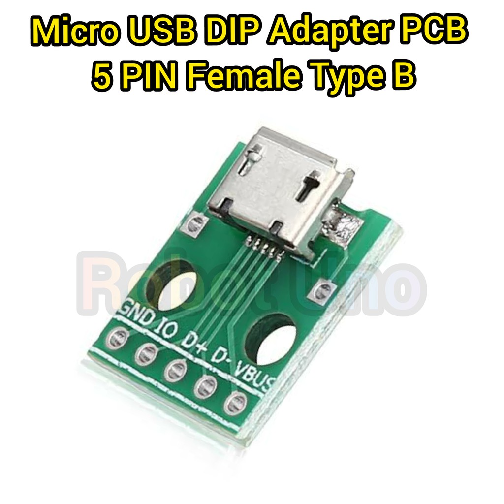 Jual Micro USB to DIP Adapter 5 PIN Female Type B Module | Shopee Indonesia