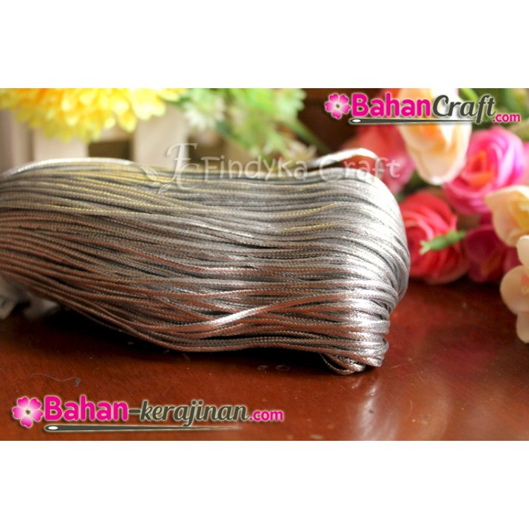 Jual Tali souvenir silver harga per meter | Shopee Indonesia