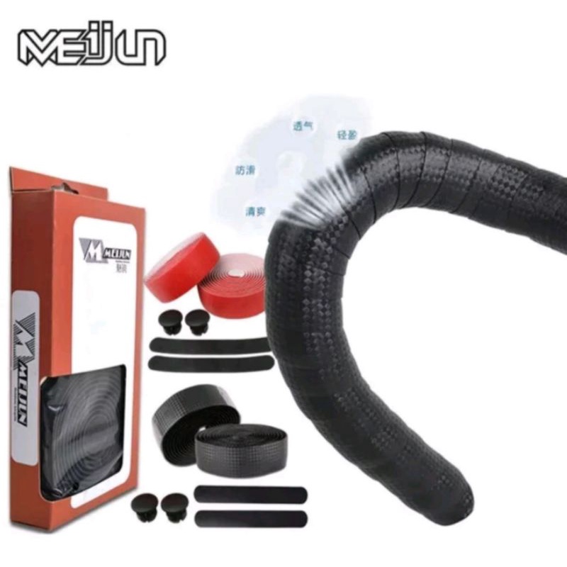 Jual Meijun Bartape Dropbar Handlebar Drop bar Tape Sepeda Roadbike ...