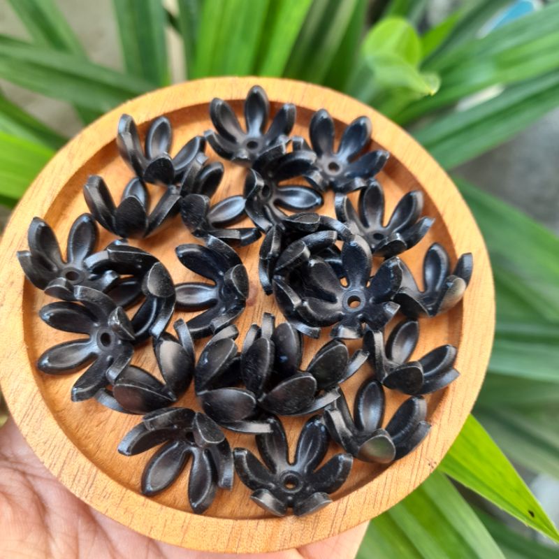 Jual (25 Pcs) Mote Cangkang Kelopak Bunga Ice Dove manik Bunga Mangkok ...