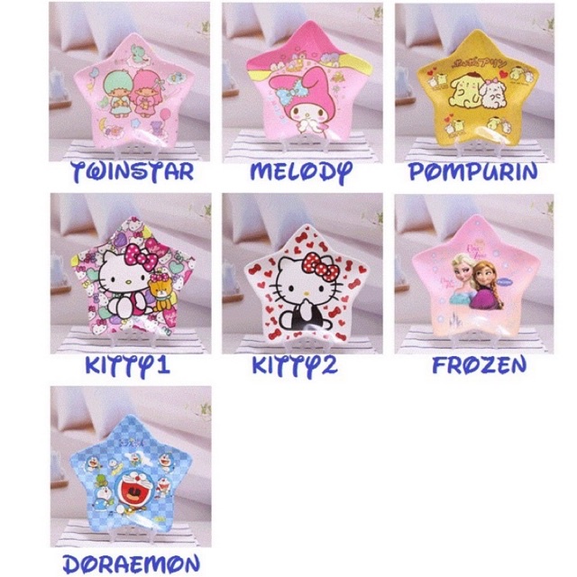 Jual piring bintang karakter frozen elsa anna ana lucu murah | Shopee ...