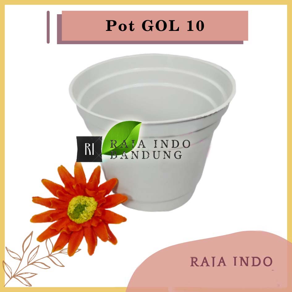 Jual Pot 10 polos - Pot Bulat Mini Plastik Kecil Bisa Untuk Vas Bunga ...