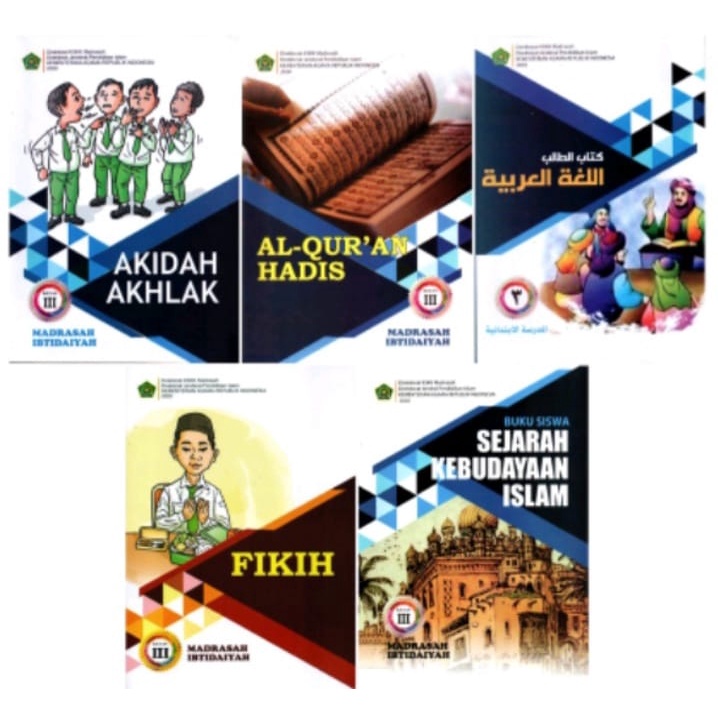 Jual PAKET BUKU SISWA MI KEMENAG KELAS 3 FIKIH, AKIDAH AKHLAK, BAHASA ARAB, AL QURAN HADIS ...