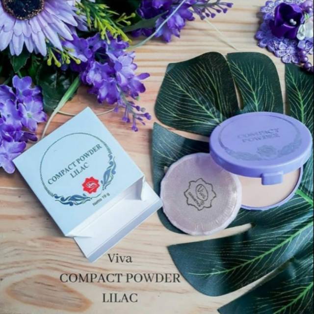 Jual VIVA COMPACT POWDER LILAC Bedak Padat Viva Ungu Biru Natural ...