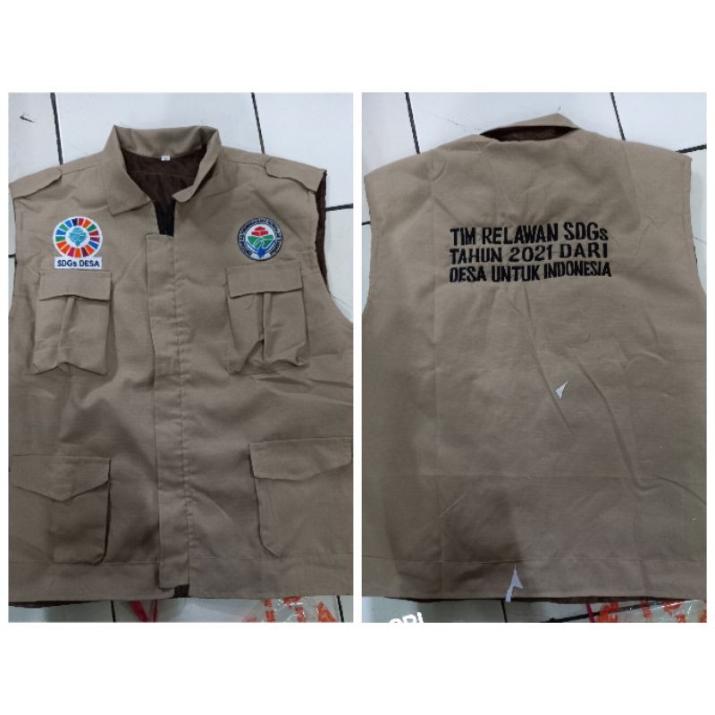 Jual rompi relawan sdgs#rompi pendataan#rompi sensus | Shopee Indonesia