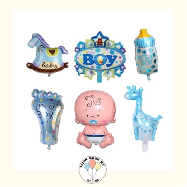 Jual Balonbalonjkt - Balon foil baby shower / baby born | Shopee Indonesia