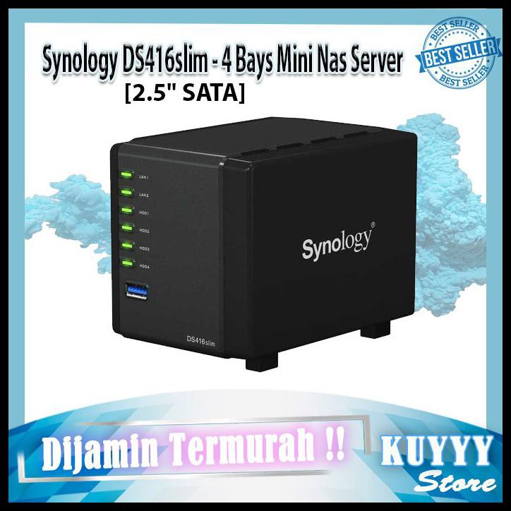 Jual Synology Ds416Slim - 4 Bays Mini Nas Server (2.5" Sata) | Shopee ...
