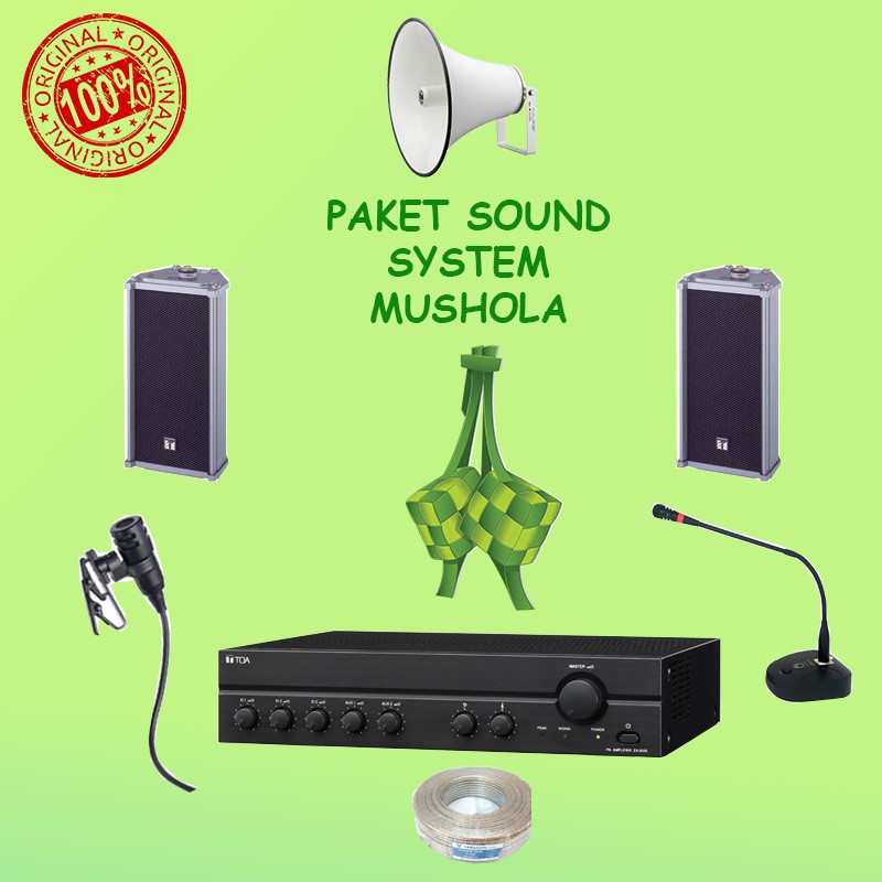 Jual Paket Sound System Mushola Minimalis 2 Column 1 Corong TOA ...