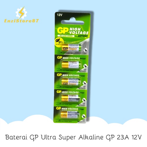 Jual Baterai Bel Pintu Rumah GP Super Alkaline 23A 12V | Shopee Indonesia