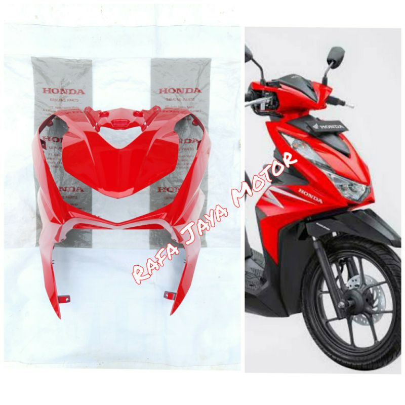 Jual Cover FR Tameng Body Depan Beat 2020 LED CBS-ISS Original Merah ...
