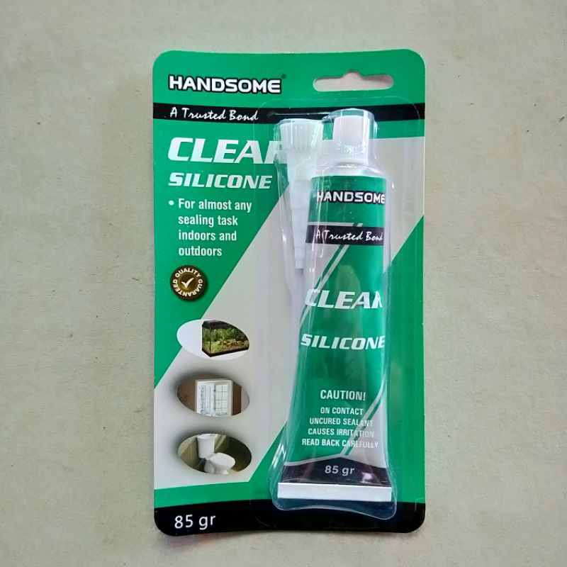 Jual Lem Kaca Silikon Sealant Handsome 85 gr | Shopee Indonesia