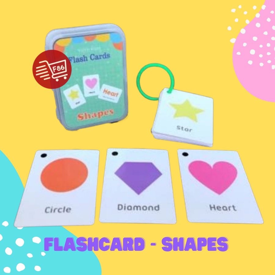 Jual F86 FLASHCARD ENGLISH ANAK PLUS KOTAK / Kartu pintar Balita ...