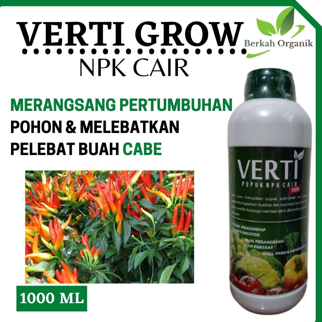 Jual Pupuk NPK Pelebat Buah Cabe, Pupuk Cabe Agar Berbuah Lebat Untuk Semua Jenis Cabai Rawit ...