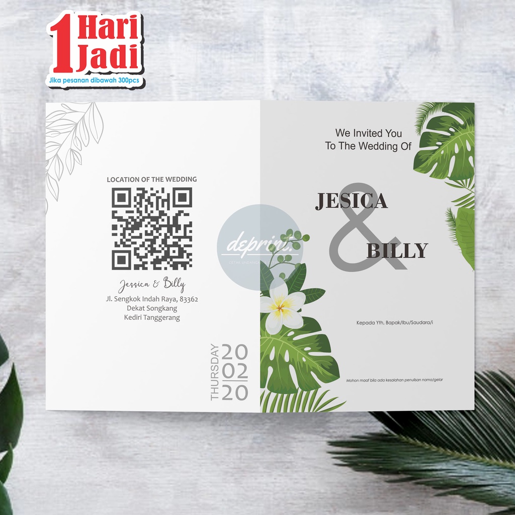 Jual CETAK UNDANGAN PERNIKAHAN MURAH, UNDANGAN NIKAH CUSTOM, VINTAGE ...