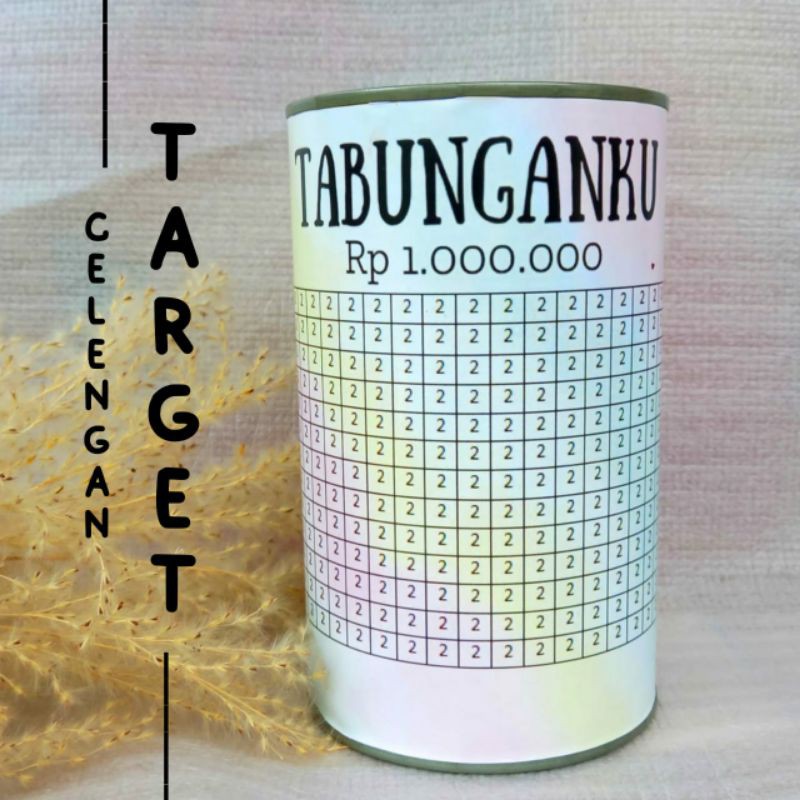 Jual [READY STOK] Celengan target viral 1jt pecahan 2k 5k 10k 20k FREE ...
