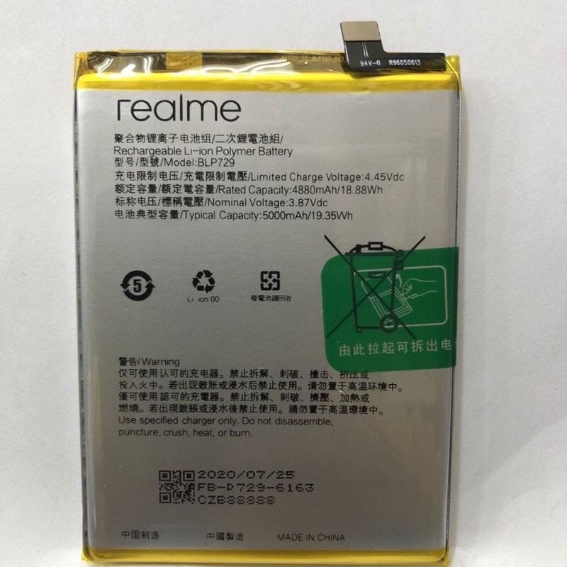Jual Baterai Batrai Battery BLP729 Baterai Hp Realme C20 | C21 Original ...