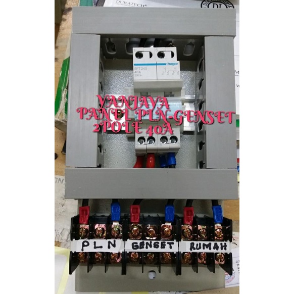 Jual Panel Pln-Genset 2P 40A Cos Hager/Panel Cos 2P 40A Pln Genset ...