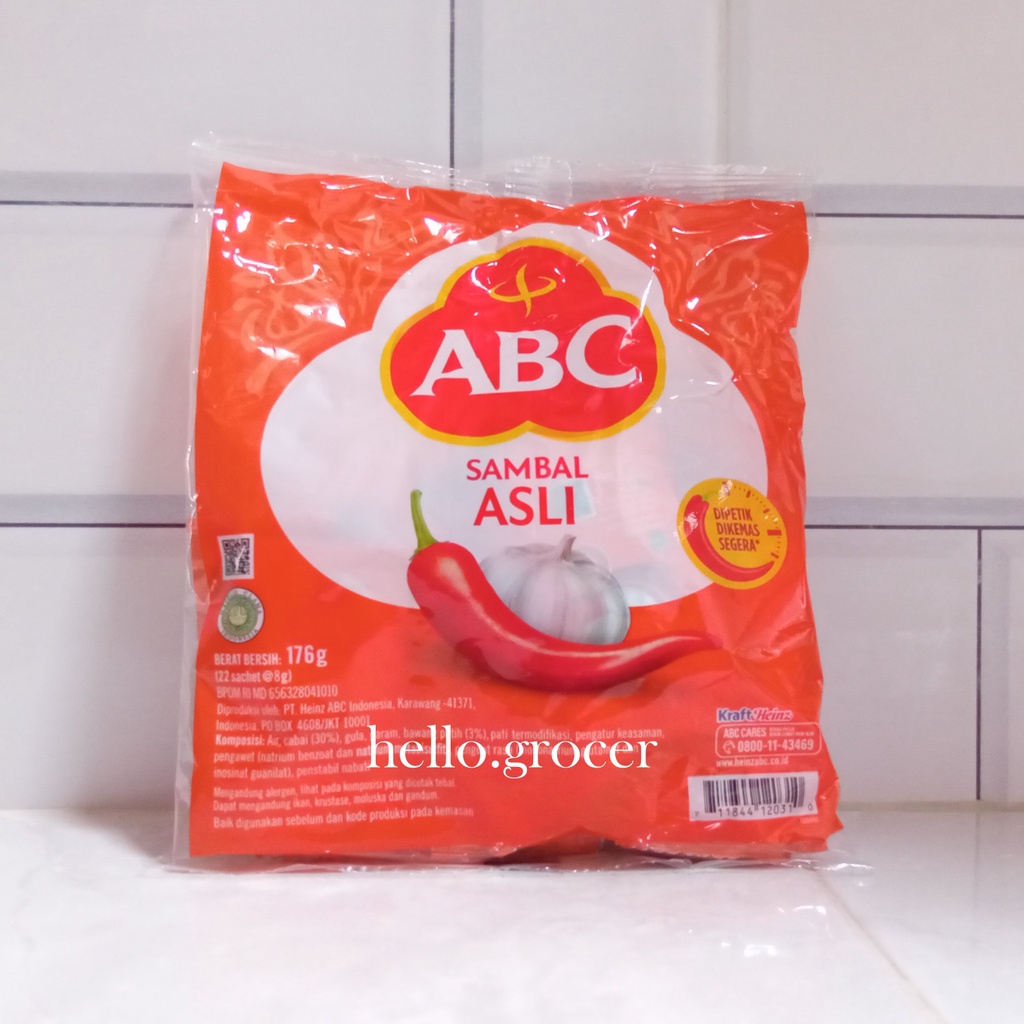 Jual [KEMASAN BARU] Saos Sambal Asli ABC Stik 1 Pack Isi 22 sachet x 9 ...