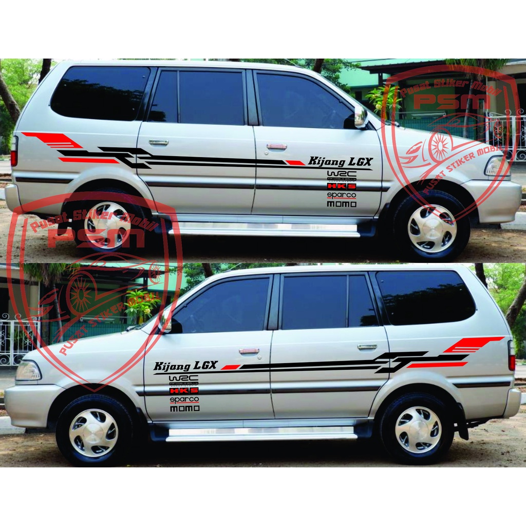 Jual NEW stiker Kijang Kapsul LGX Stiker Cutting Mobil Kijang Stiker ...