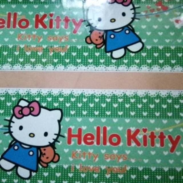 Jual stiker ac sticker kipas ac stiker motif hello kitty ukuran ...