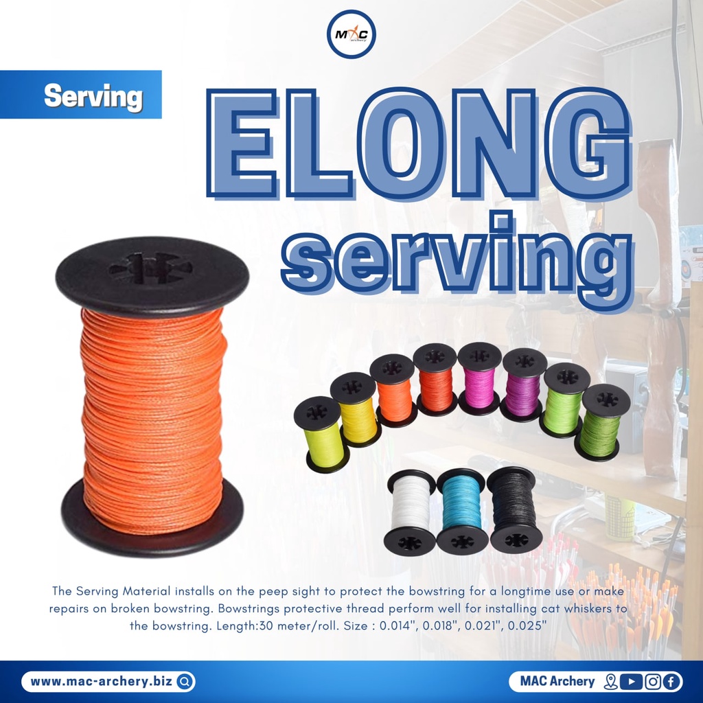 Jual STRING SERVING THREAD MERK ELONG UNTUK PANAHAN | Shopee Indonesia