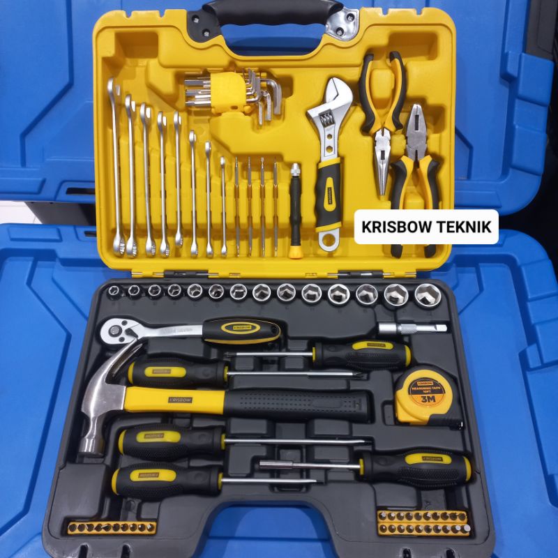 Jual Tool Kit Set 78 Pcs Perkakas Krisbow | Shopee Indonesia