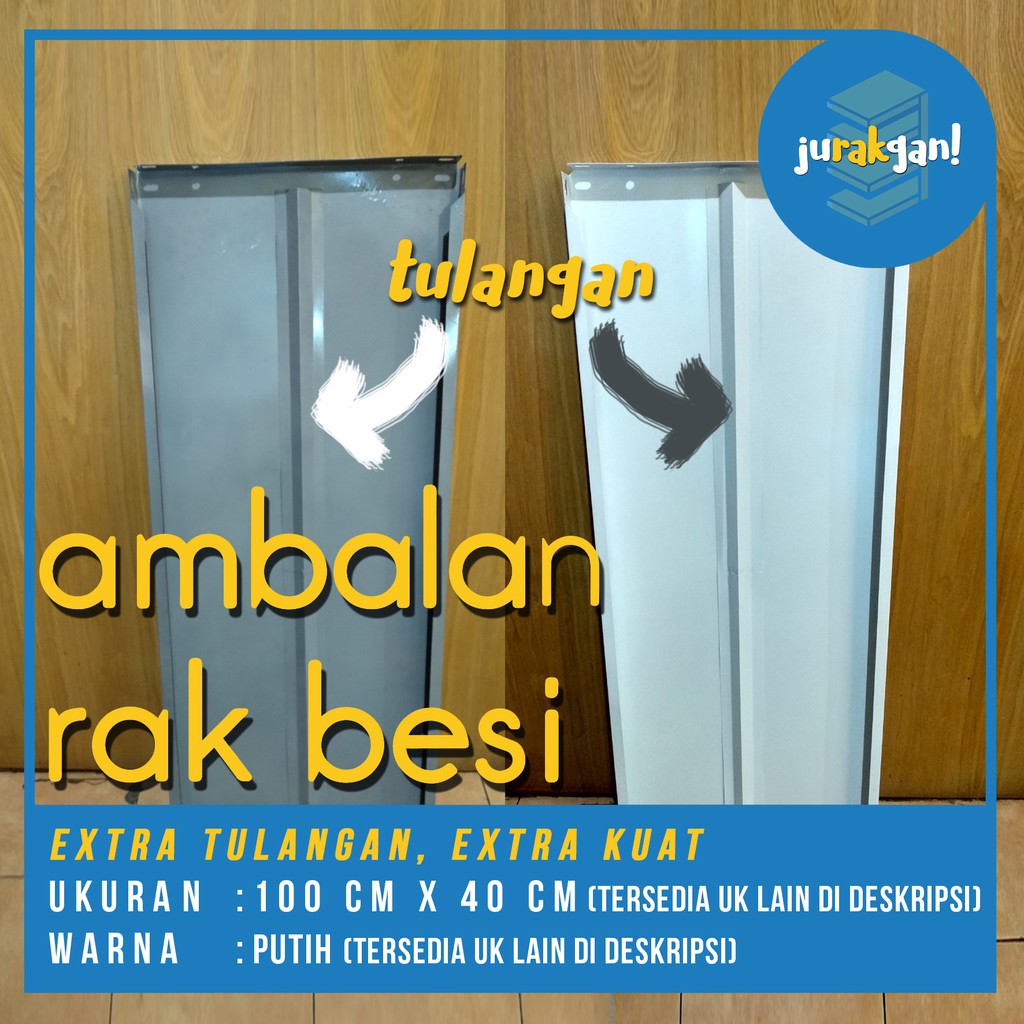 Jual Plat rak besi siku ambalan hambalan tatakan shelfing untuk gudang ...