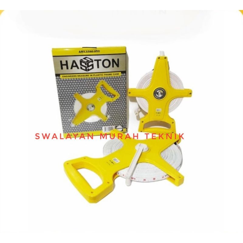 Jual HASSTON 3390 ROL METER FIBER METERAN ROLL 30M/50M/100M | Shopee ...