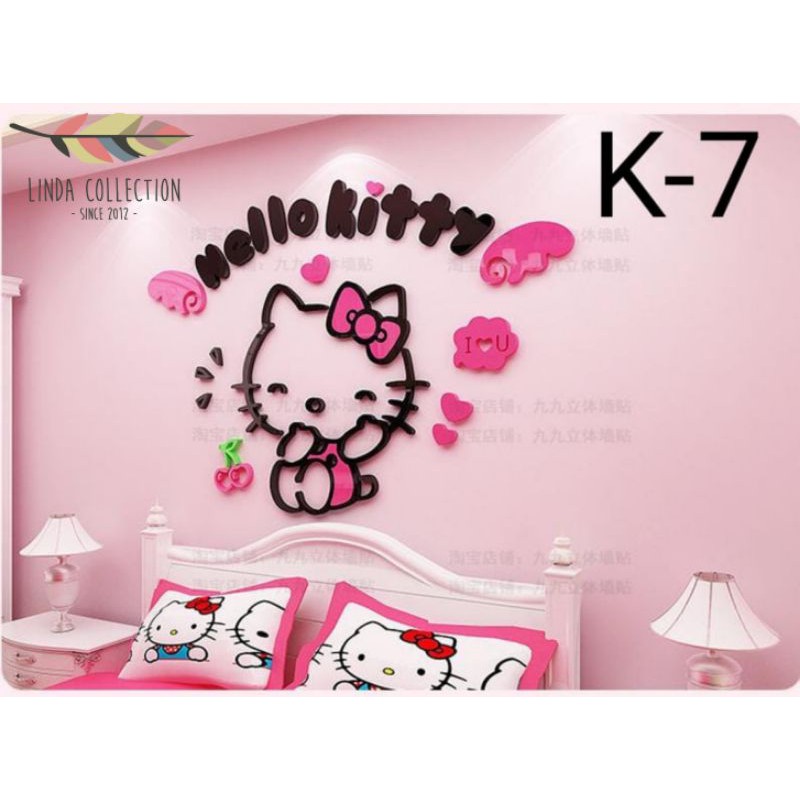 Jual Stiker dinding hello kitty, sticker hello kitty, wall sticker ...
