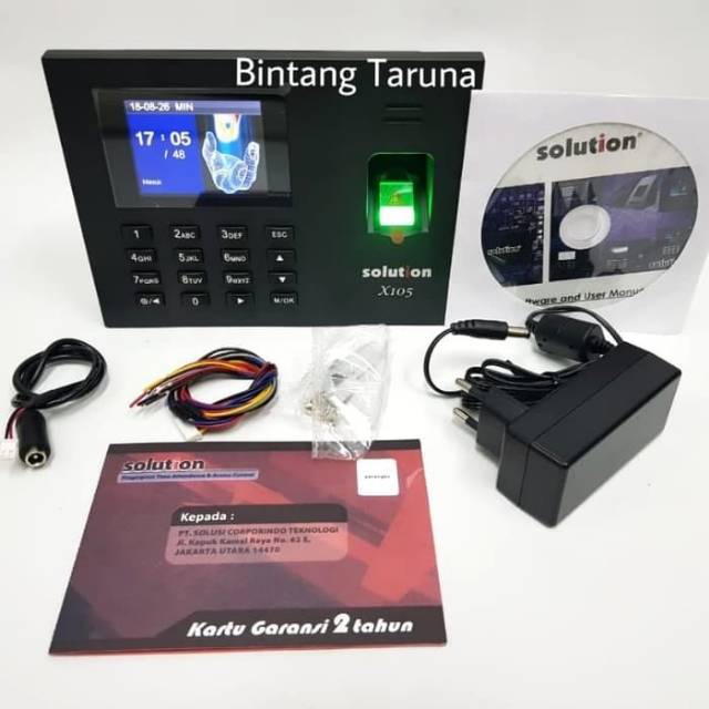 Jual Mesin Absen Fingerprint Solution X 105 Mesin Absen Solution X 105 ...
