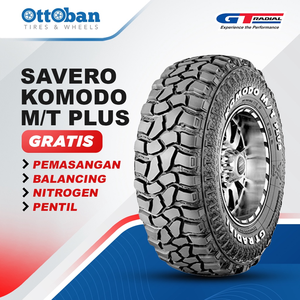 Jual GT Radial Savero Komodo MT Plus LT 265 70 R17 RWL 121/118Q Ban Mobil | Shopee Indonesia