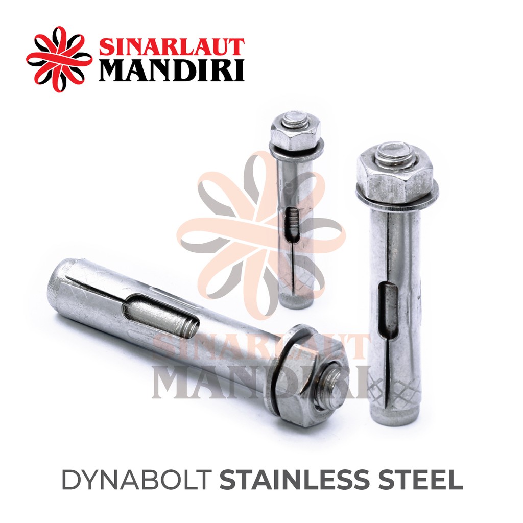 Jual Dynabolt Stainless Steel 304 10 x 60 | Shopee Indonesia